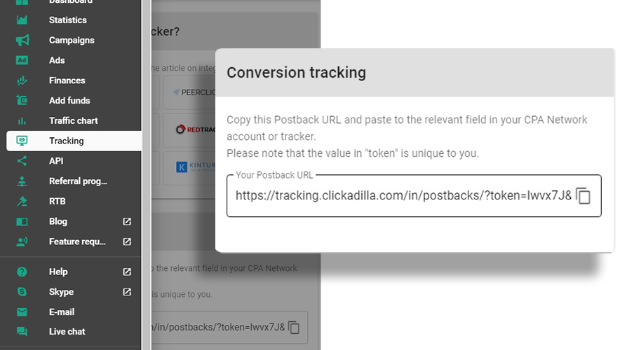 What is a postback and how to track conversions?